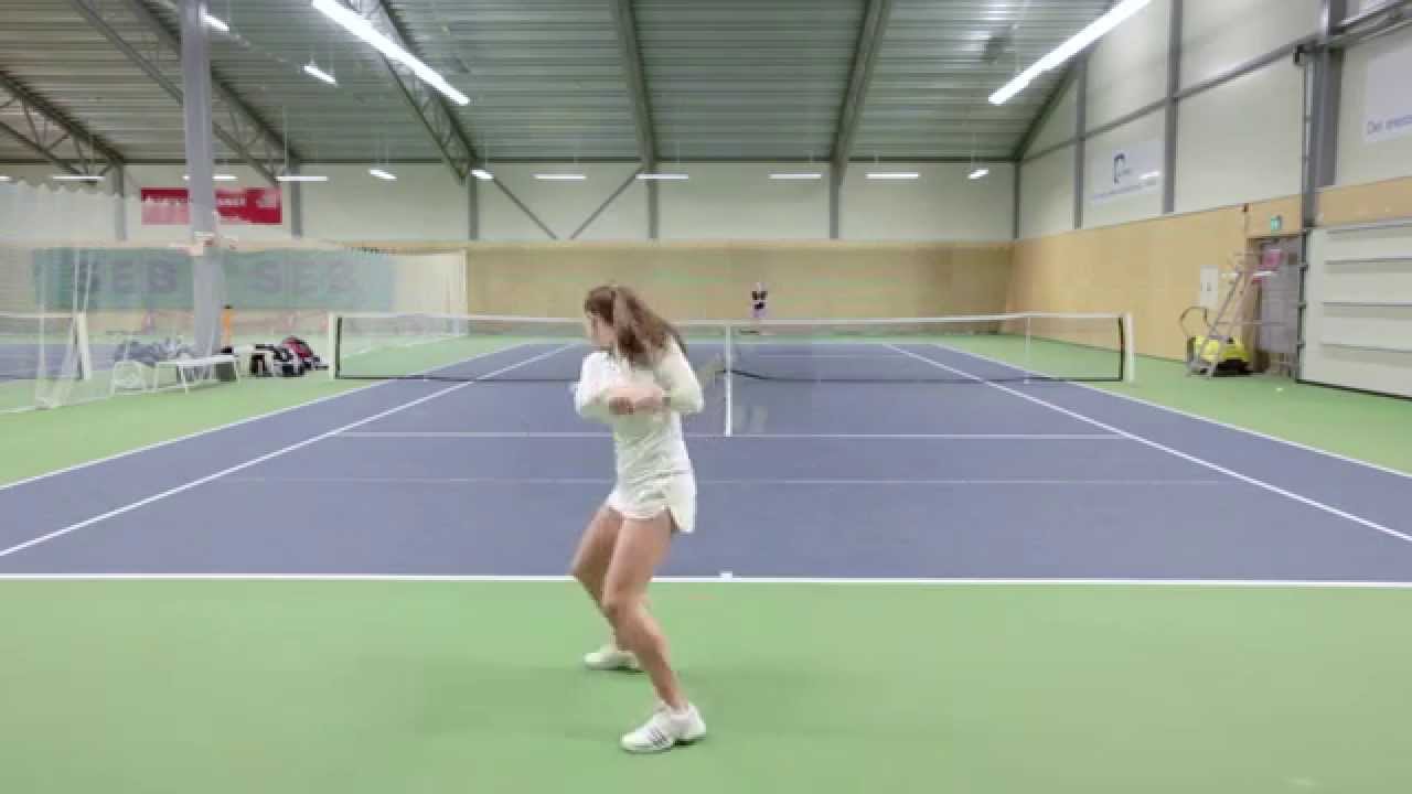 Alexandra Borg (1997) College tennis video 2015 - YouTube