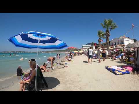 Turkey 🇹🇷 Ilıca Cesme | Beach Street Walk Tour 2023 4K VIDEO | Beach Walk Turkey