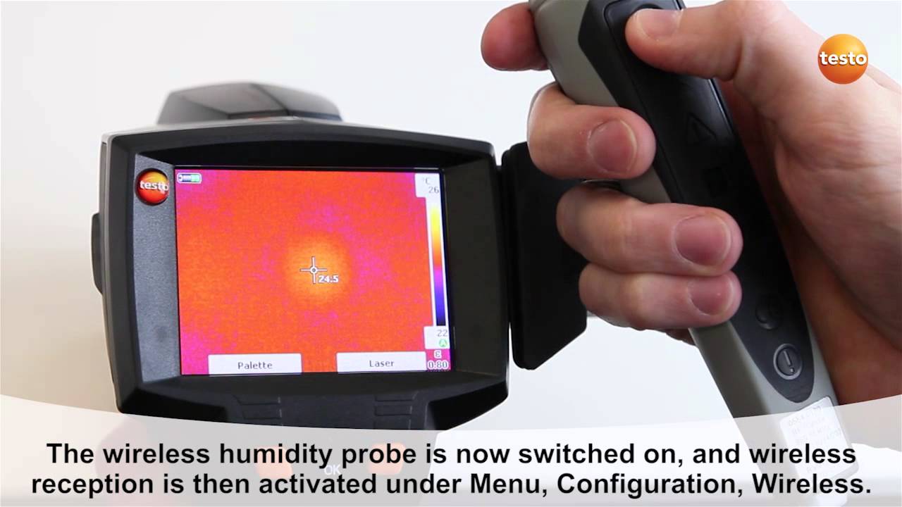 Thermal imager testo 875i: Using wireless humidity probes (14/15) | Be ...