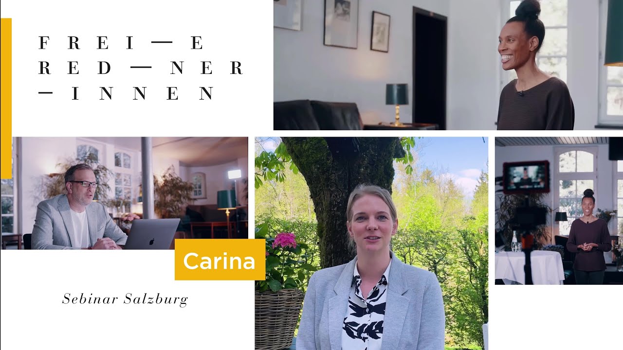 Carina erzählt über die Highlights des Sebinar zur Freien Rednerin ...