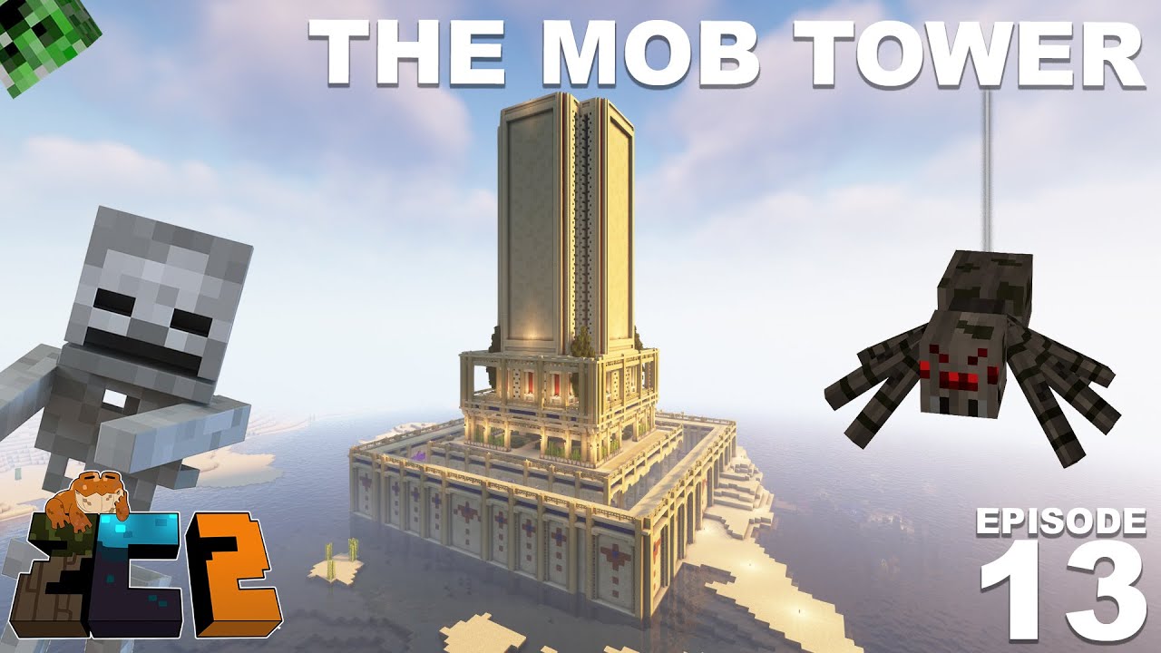 Building the Mob Tower in Minecraft | ZetaCraft Season 02 - Ep 13 - YouTube