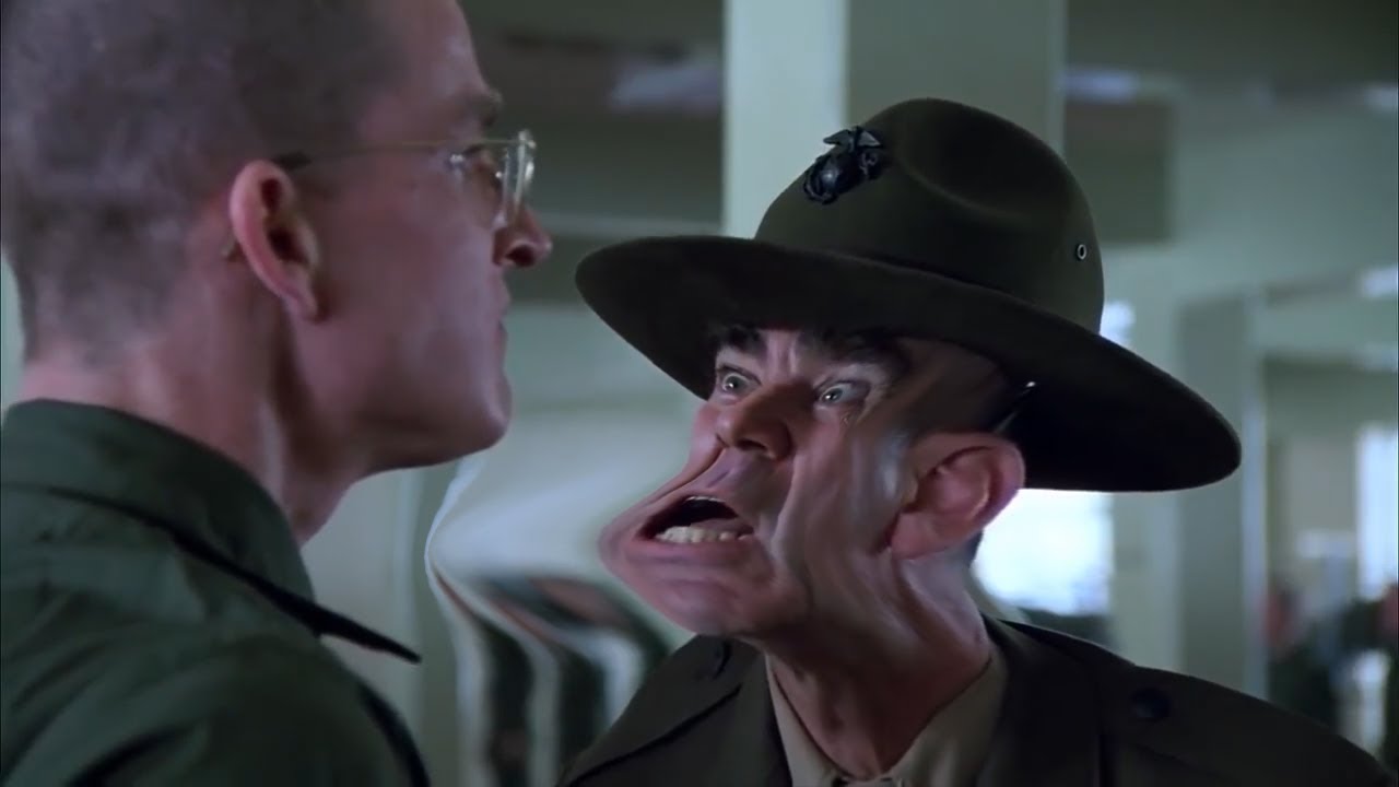 Full Metal Jacket - Sgt. Hartman wanna see war faces - YouTube