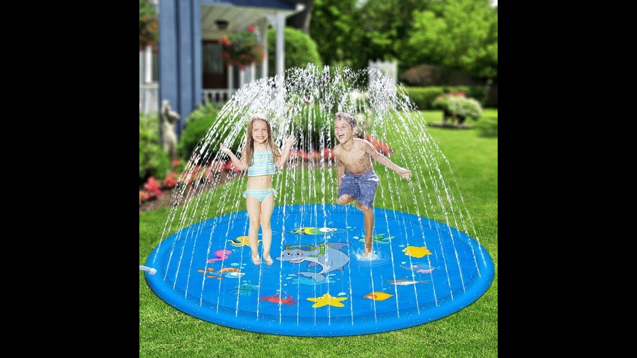 Outdoor Inflatable Water Spray fun for Kids - YouTube