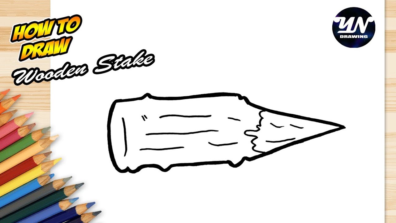 How to Draw wooden Stake - YouTube