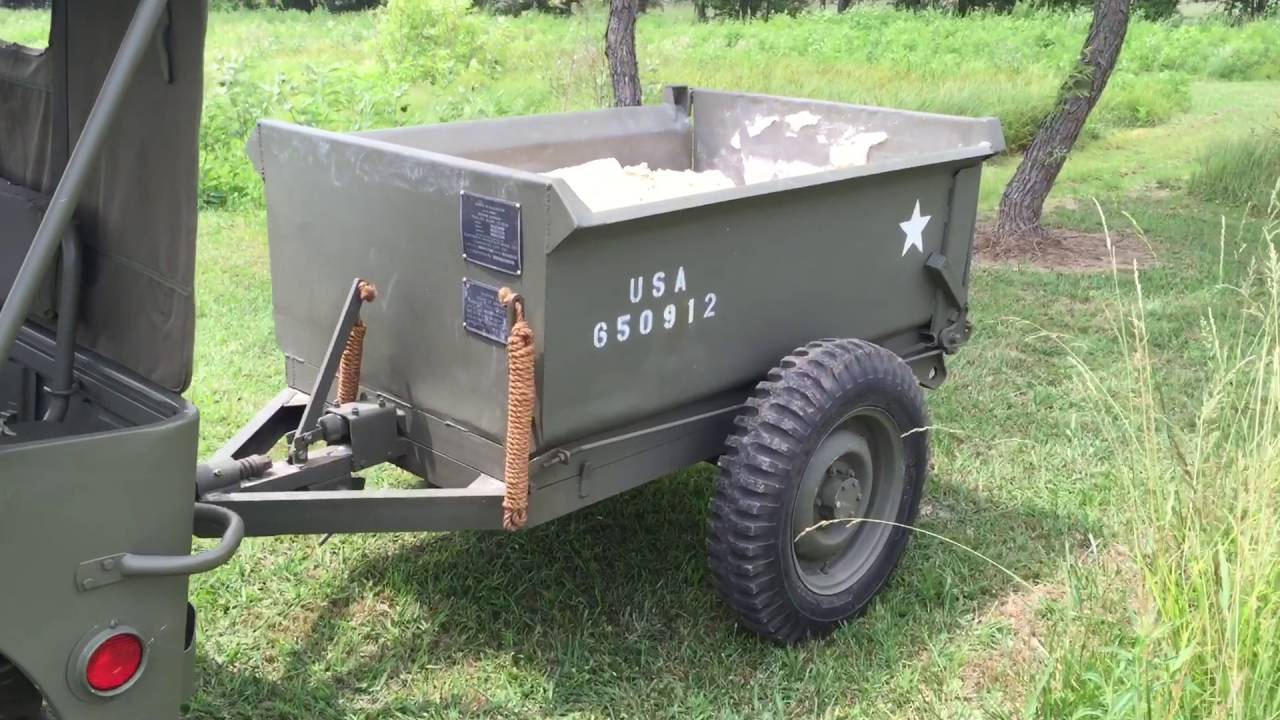 1941 Willys MB and 1943 Converto Airborne Dump Trailer - YouTube