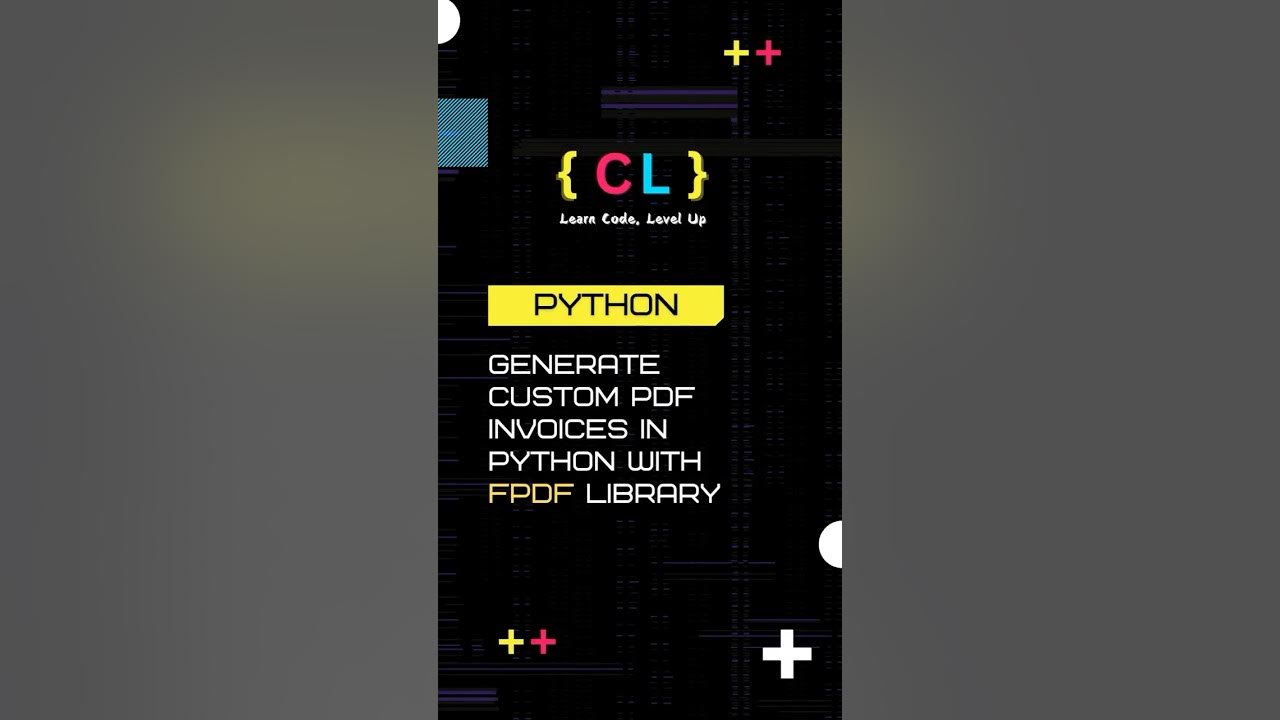 Generate Custom PDF Invoices in Python with fpdf! 🧾 #python #codingtips #shorts - YouTube