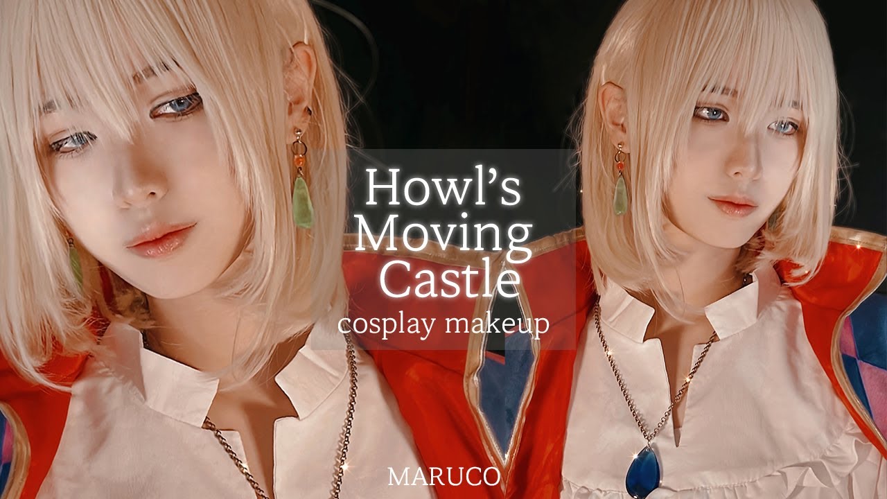 [Eng/Jpn]지브리 '하울의 움직이는 성' 하울 커버메이크업 ️코스프레 VLOG, 브이로그, 메이크업/MARUCO - YouTube