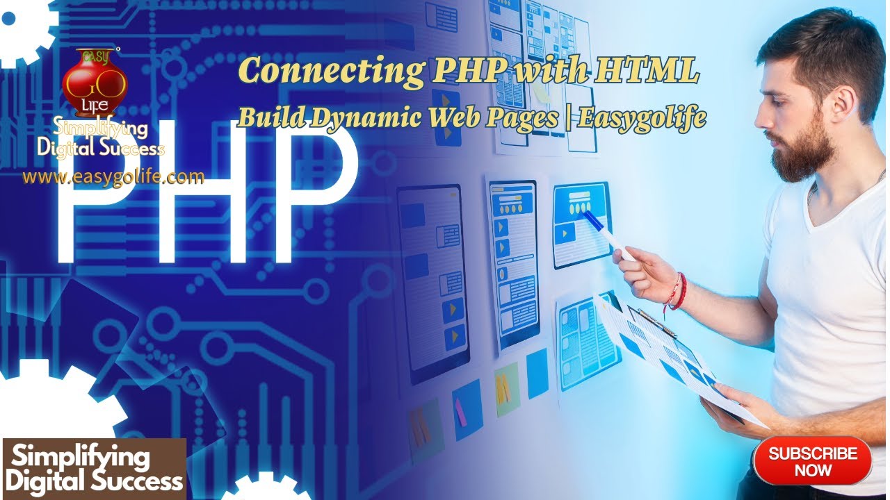 Connecting Php With Html Build Dynamic Web Pages Easygolife Youtube