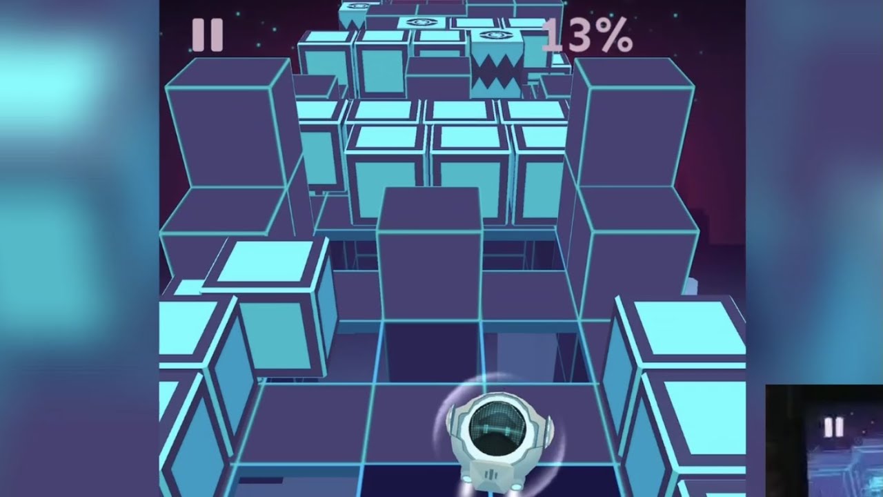 Rolling Sky E-Labyrinth (Level 9🌟🌟🌟🌟🌟) 100% + All Gems - YouTube