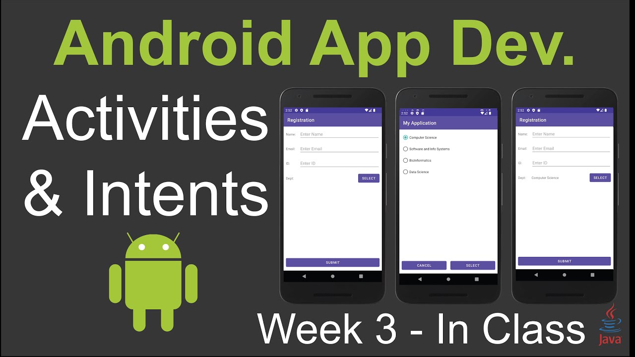 Week 3: Activities and Data Passing - Solving In Class Assignment 3 ...