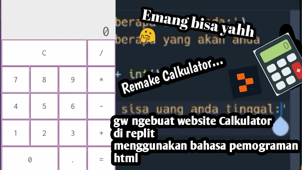 Nge Remake Calkulator menggunakan HTML - YouTube