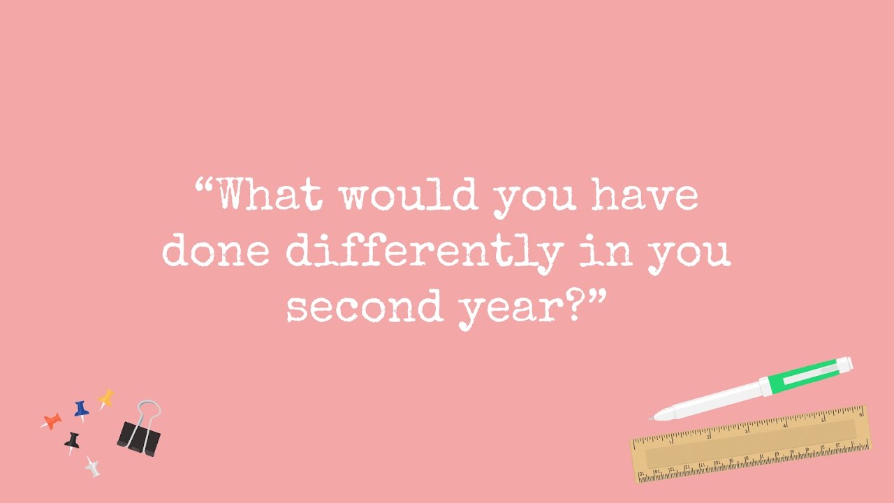 Second Year Success: Your Second Year - YouTube