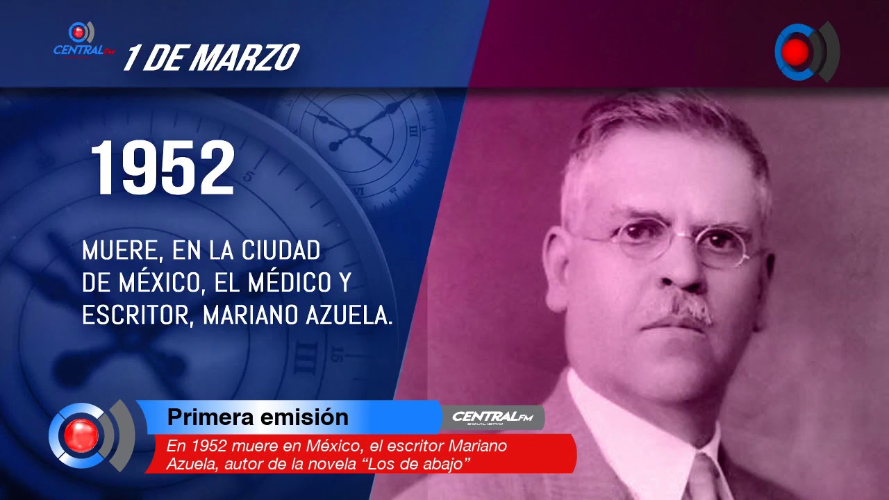 En 1952 muere en México, el escritor Mariano Azuela, autor de la novela ...