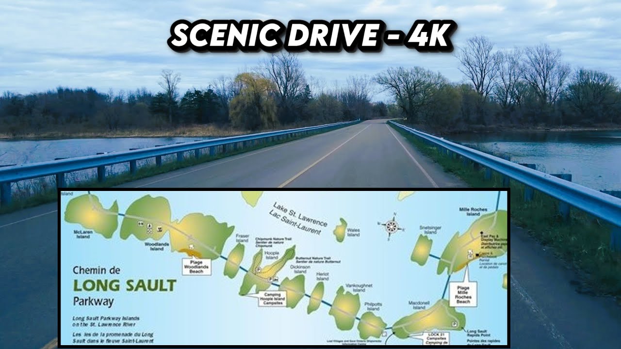 Scenic Drive Through Long Sault Parkway 🌳🚗 | Stunning 4K Views of St ...
