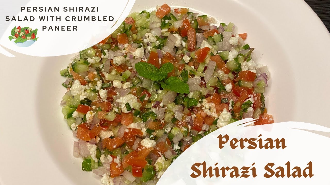 Persian Shirazi Salad Recipe | Paneer salad for weight loss | Tomato ...