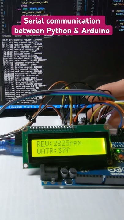 Arduino OBD Scanner testing pyserial - YouTube