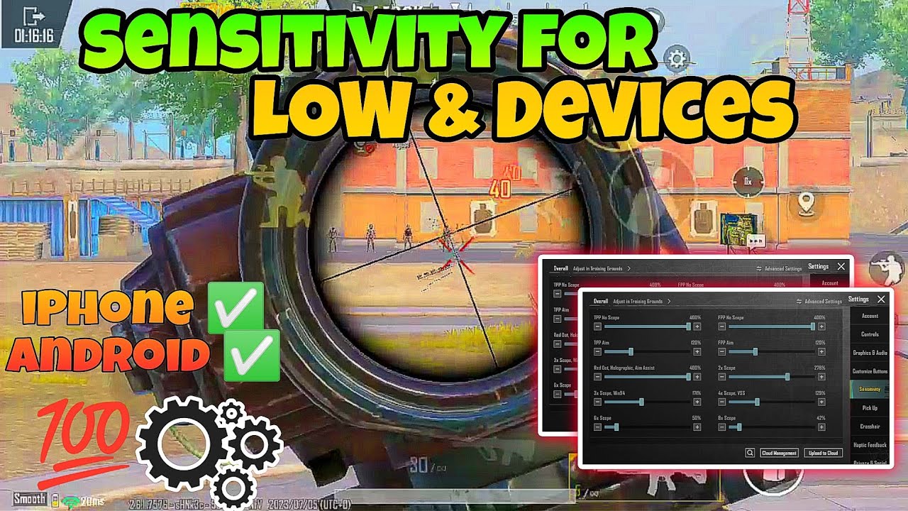 Pubg low and device sensitivity settings 2023 | Zero recoil sensitivity ...