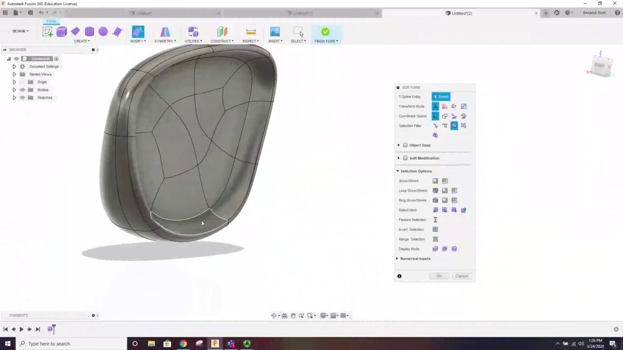 Fusion 360 3.24 Golf Club and Hair Dryer - YouTube