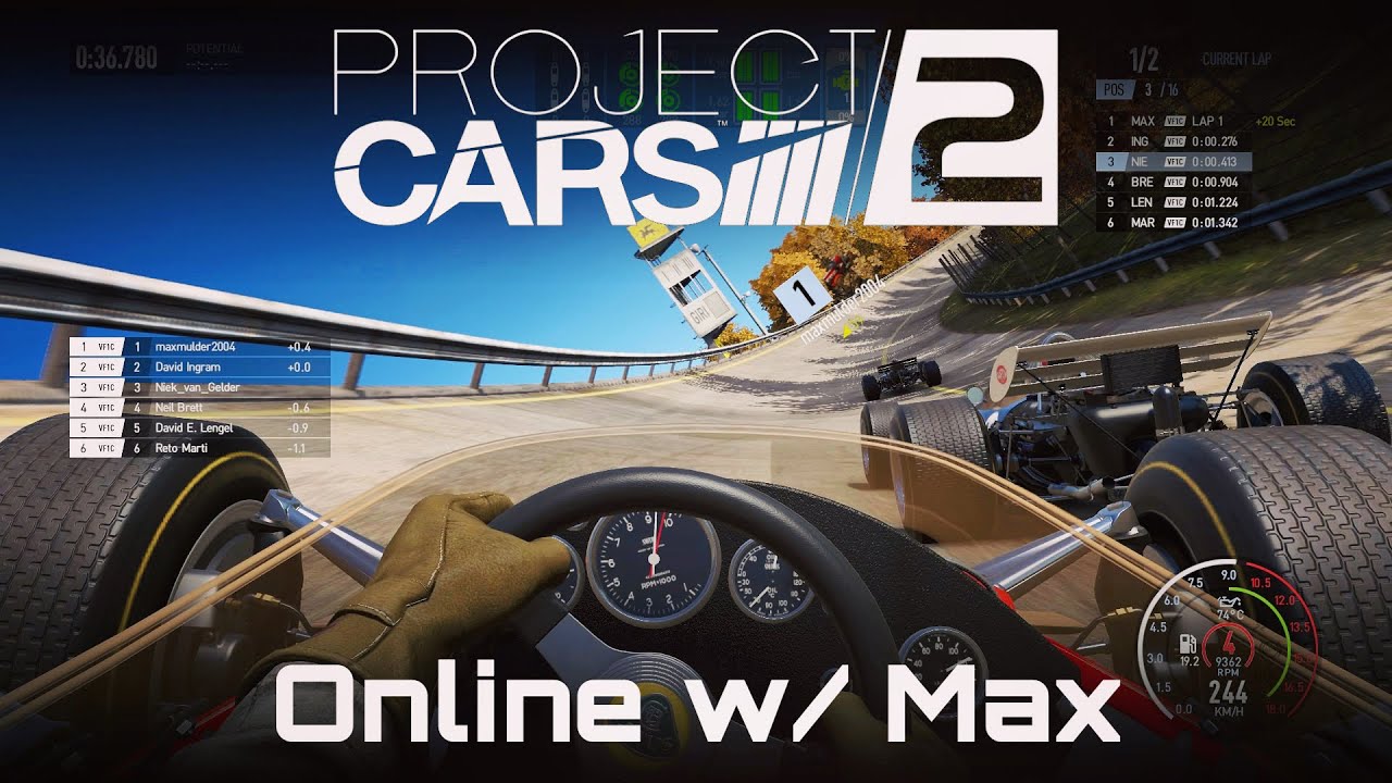 Project CARS 2 - Online w/ Max - YouTube