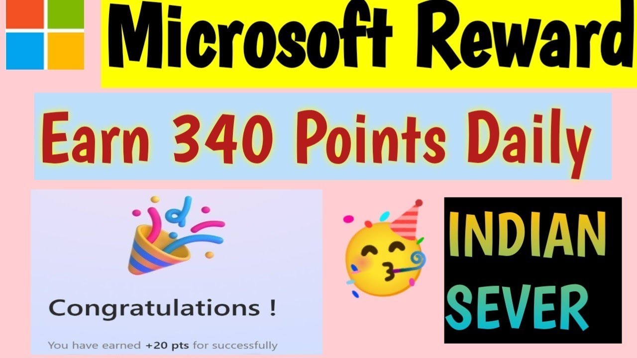 Microsoft Rewards Get 340 Points Daily on Indian Server || # ...