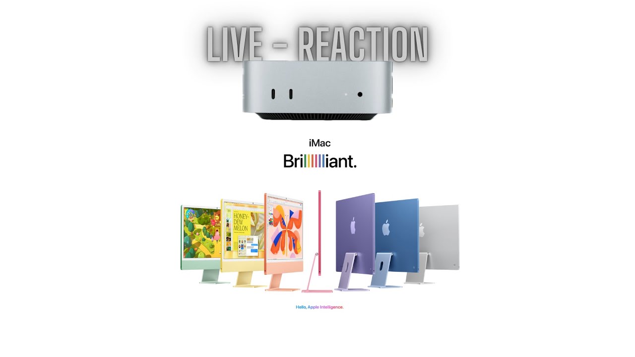 Unser erster Livestream - Live Reaction - iMac und Mac mini - iNews ...