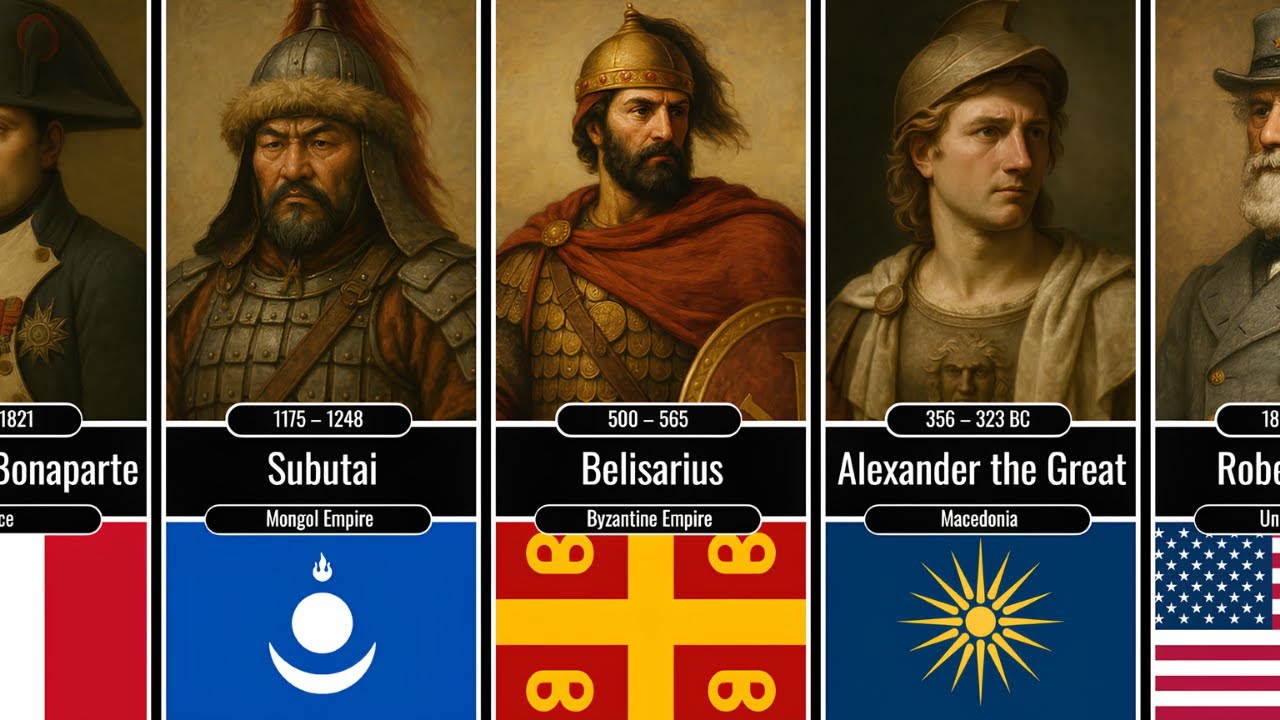 Top 40 Greatest Generals in History | Ranked by Victories - YouTube