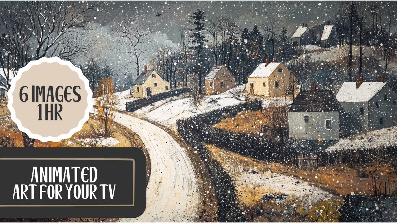 Moody November Animated TV Art Screensaver, Silent Ambience (No Sound ...