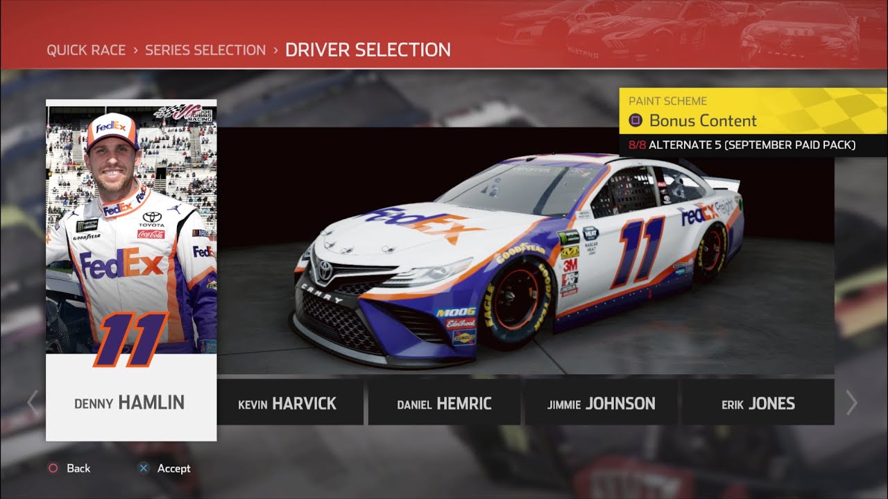 NASCAR Heat 4 - Denny Hamlin @ Richmond (FedEx Freight NH Decal) - YouTube