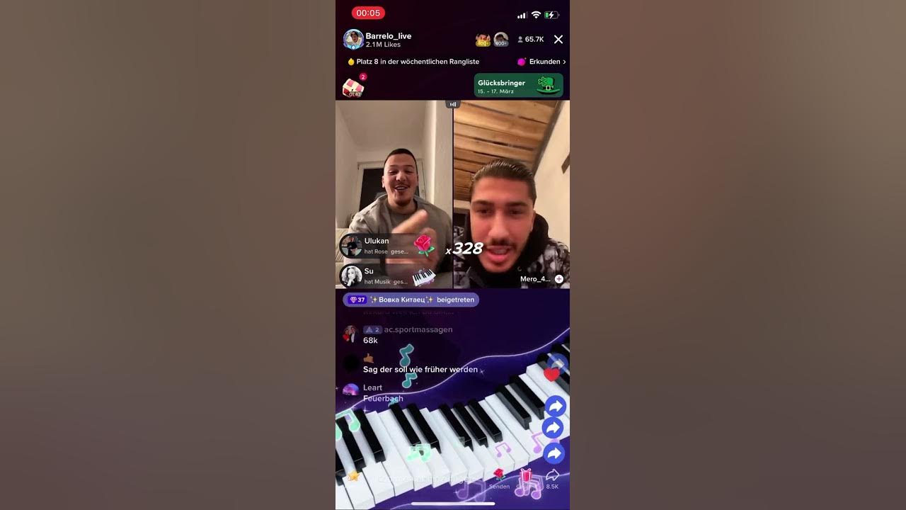 Barello live mit Mero 80K-Rekord😳 - kein Fitna - YouTube