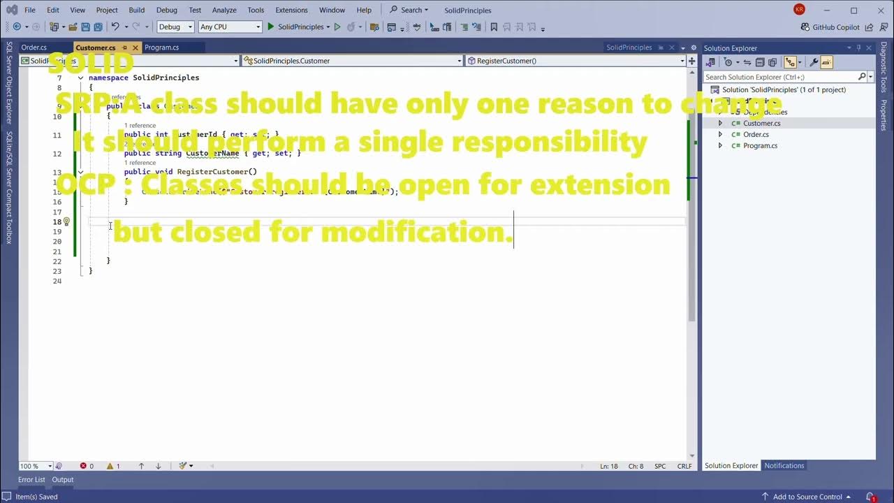 Solid Principles in .NET C# - YouTube