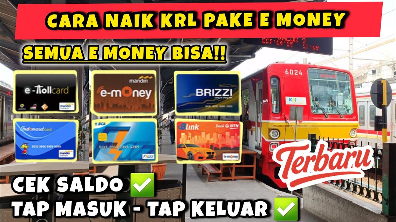 CARA NAIK KRL MENGGUNAKAN E MONEY - YouTube