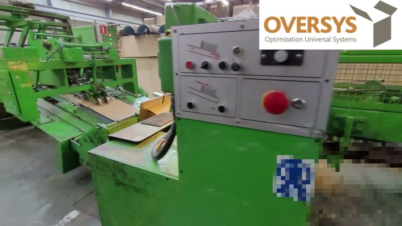 VIDEO OVERSYS U59720122 MARTIN 616 MINILINE 3 COLOR FLEXO FOLDER GLUER ...