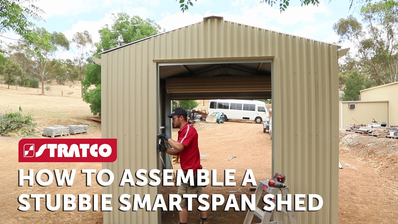 Stratco | How To Assemble a Stratco Stubbie Smartspan Shed - YouTube