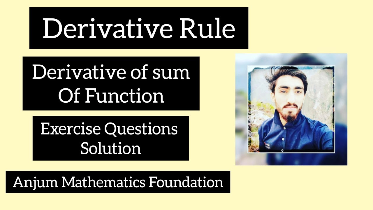 Derivative of sum of function || Question Solution|| - YouTube