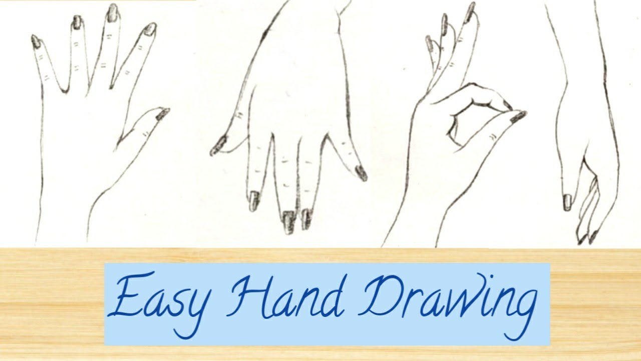 How to draw female hand and fingur easily || step by step for beginners ...