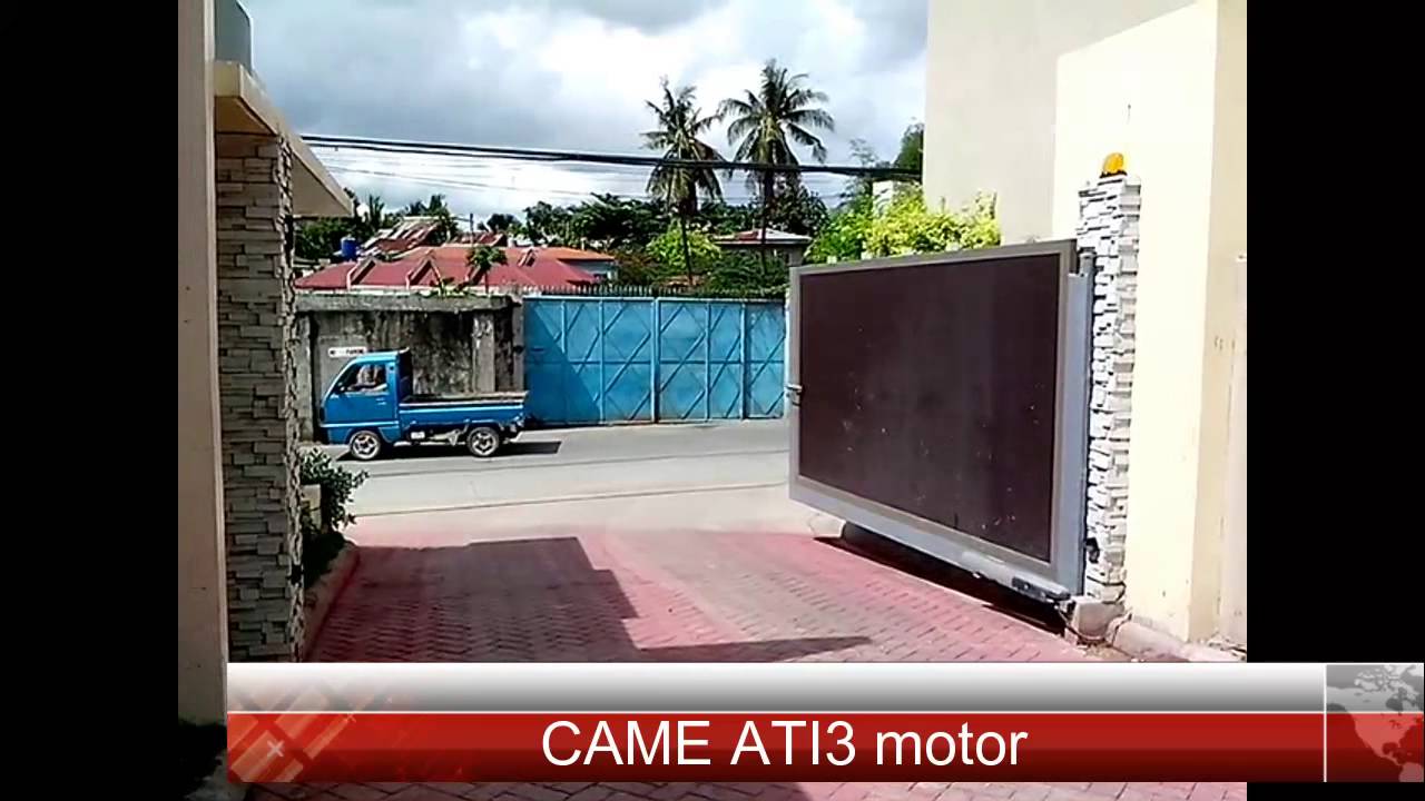 came automatic swing gate - YouTube