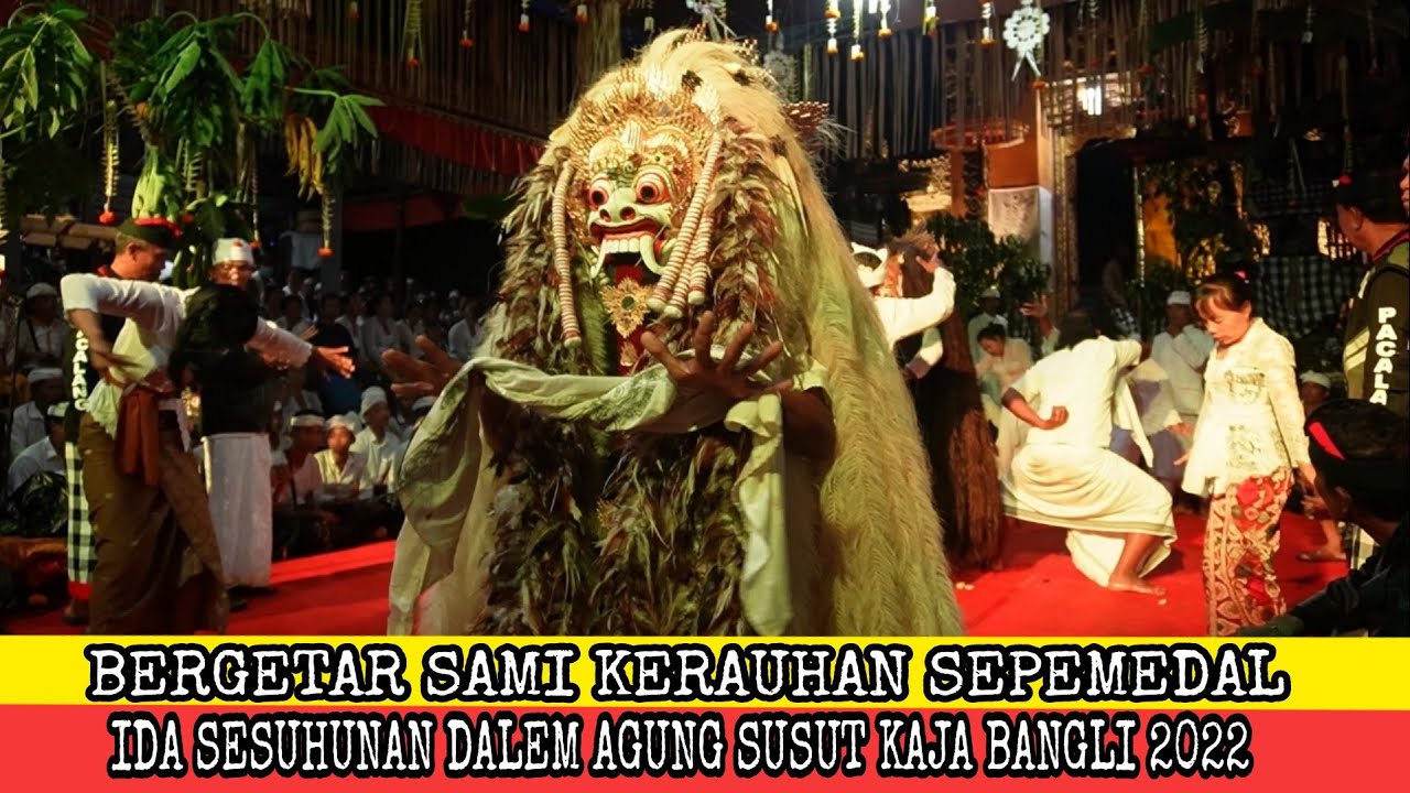 Ida Sesuhunan Tedun Napak Pertiwi Calonarang Pura Dalem Agung Susut