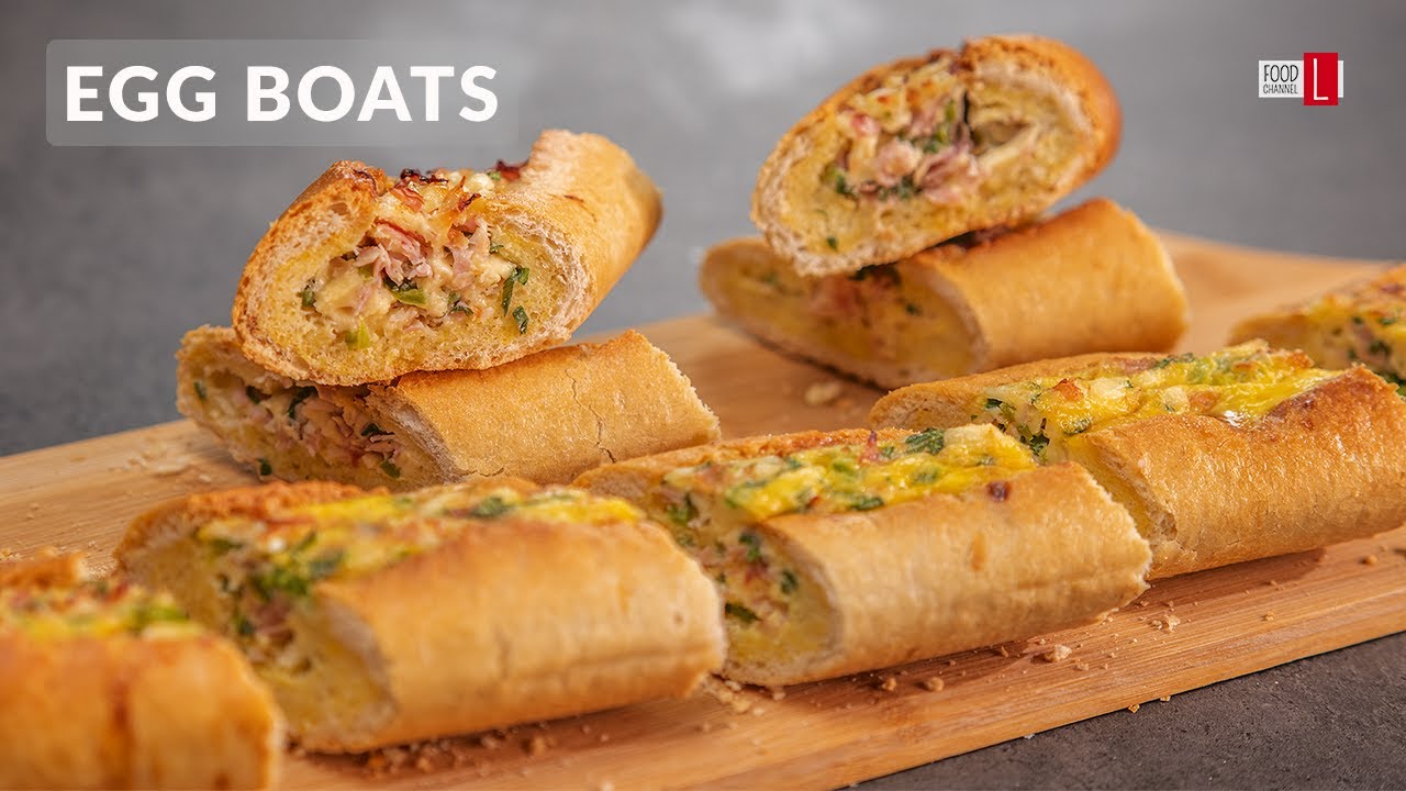 Easy Baked Egg Boats / Food Channel L - A New Recipe Every Day! - YouTube