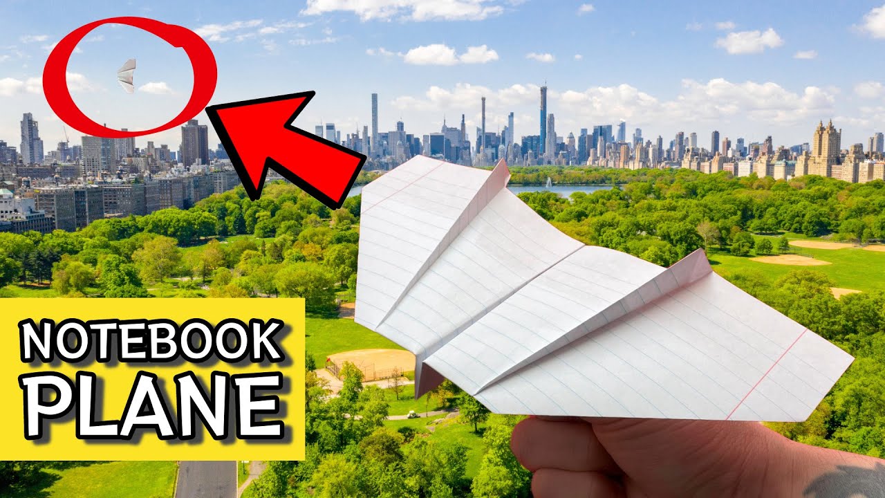 Incredible Paper Super Glider | How to Make a Paper Airplane | Notebook ...
