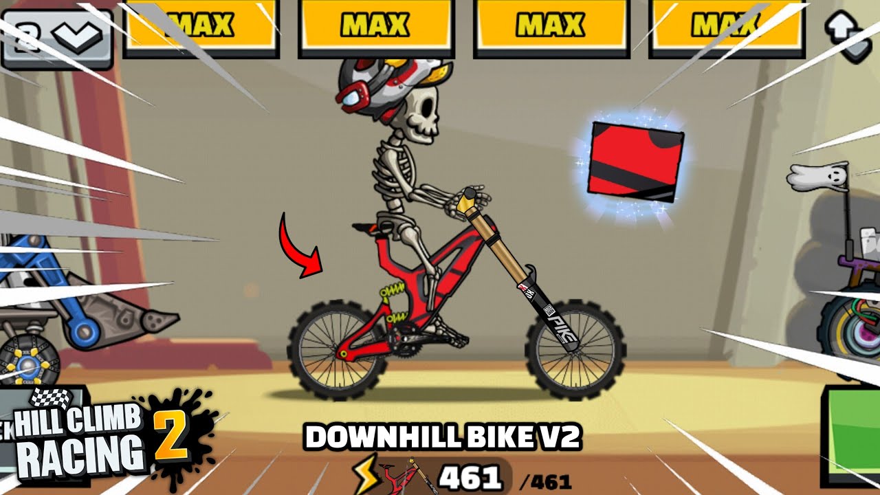 Hill Climb Racing 2 - New DOWNHILL BIKE v2😍 (Gameplay) - YouTube