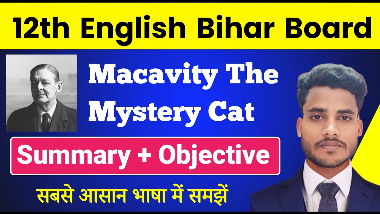 Macavity The Mystery Cat Summary | Class 12 English Poetry Chapter 7 ...