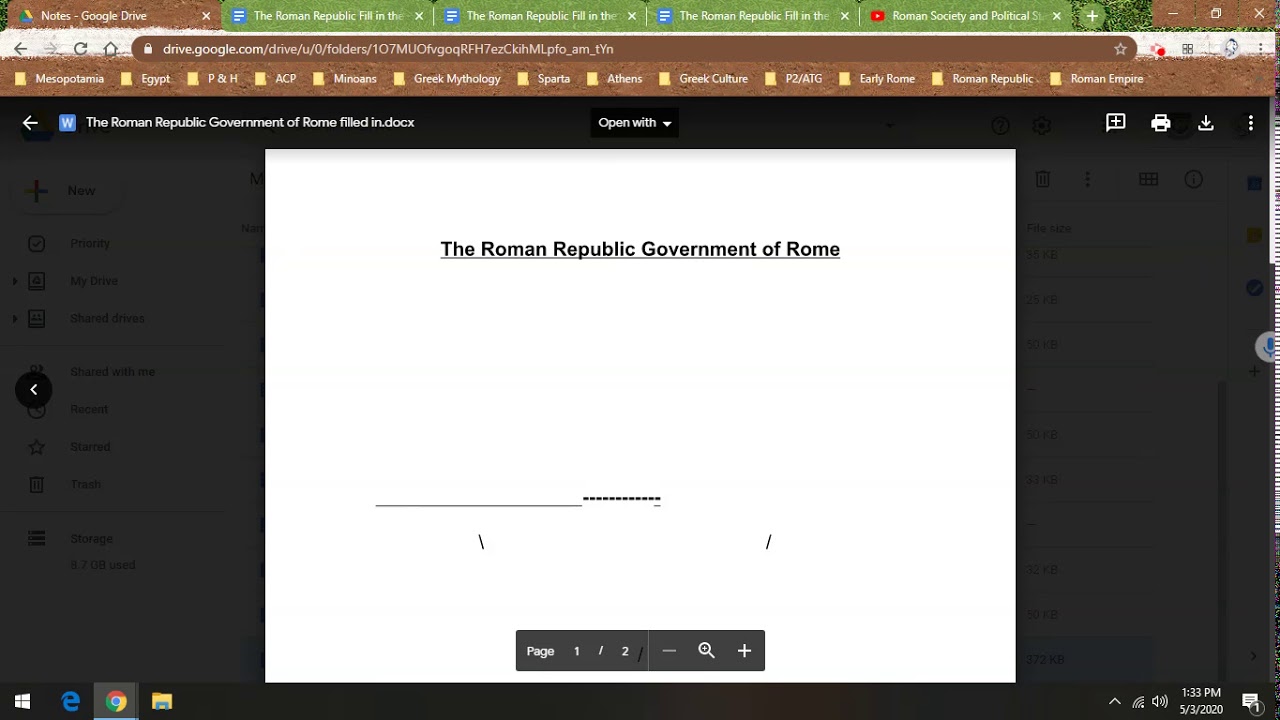 Roman Republic Notes Part 1: Roman Government - YouTube