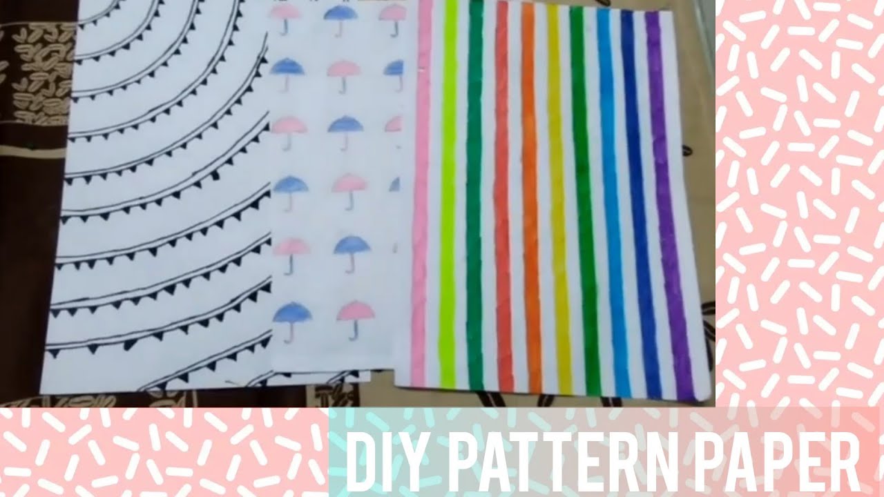 DIY pattern paper | easy pattern paper | HP crafts - YouTube