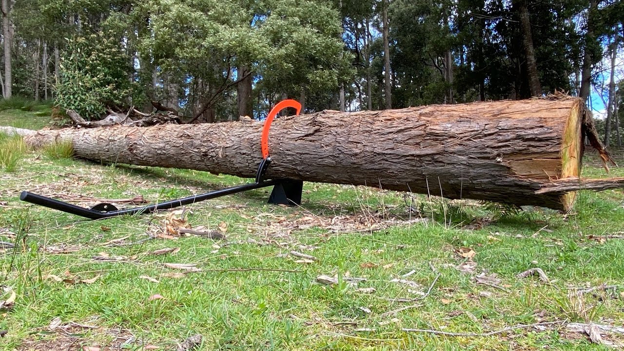 Tazzy Devil log lifter / log roller - YouTube