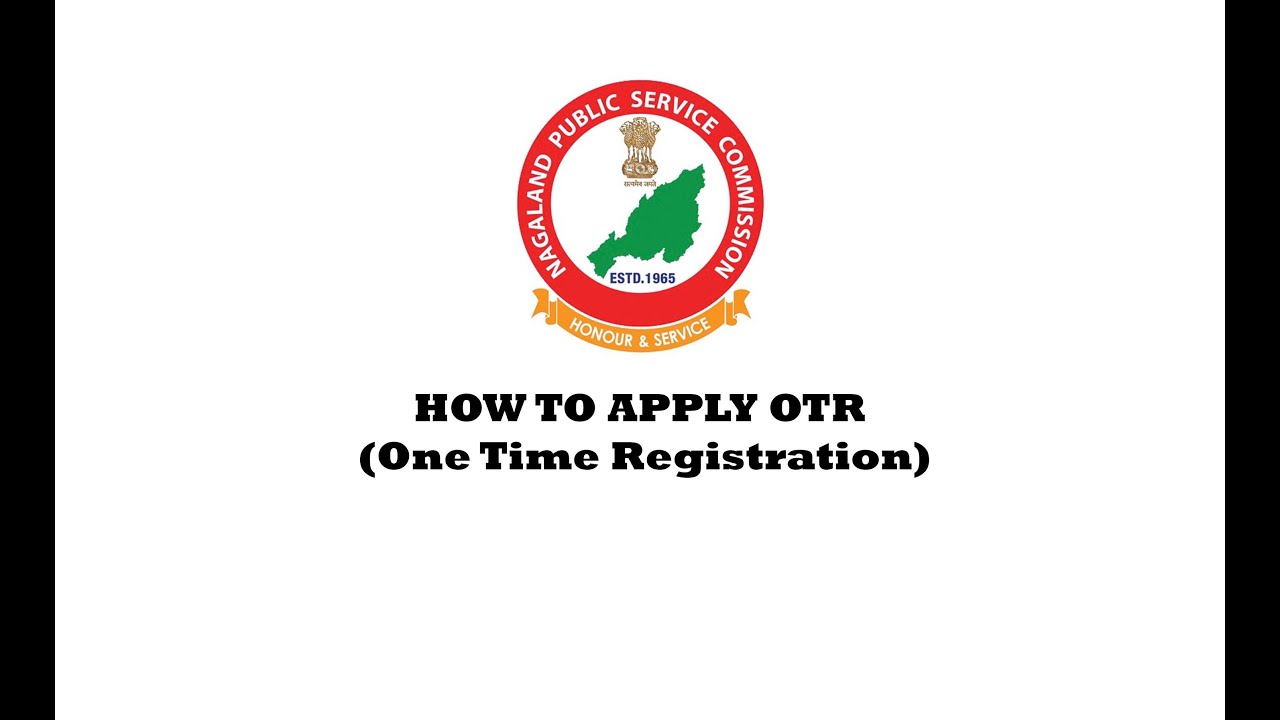 How to Apply for a New OTR (One Time Registration)? - YouTube