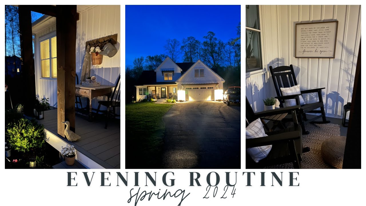 SPRING EVENING ROUTINE // FAMILY OF 7 EVENING ROUTINE // - YouTube