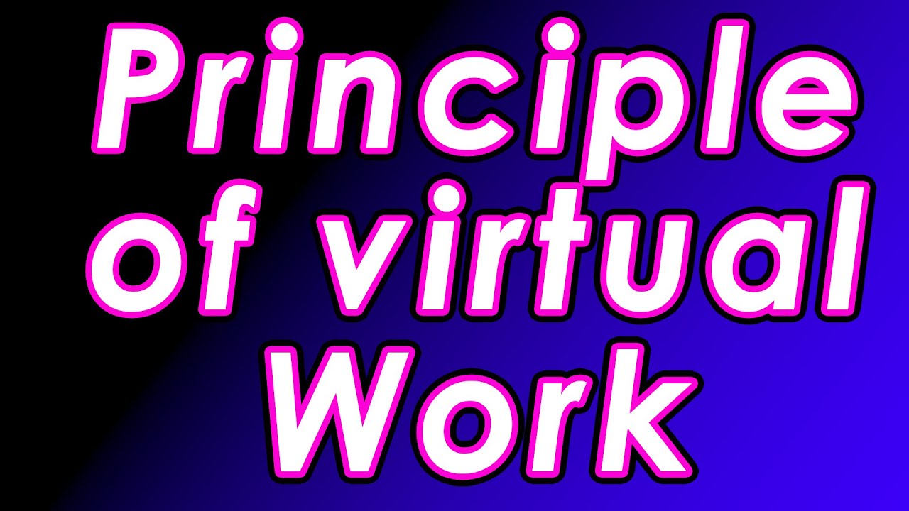 Principle of Virtual Work - Engineering Dynamics - i swear this is the ...