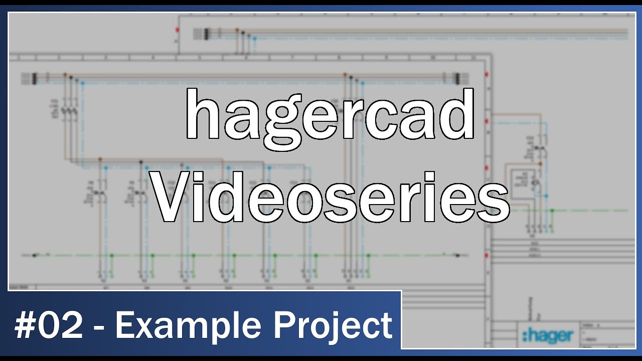 hagercad Videoseries - #02 Example Project: Creating electrical diagrams automaticly - YouTube