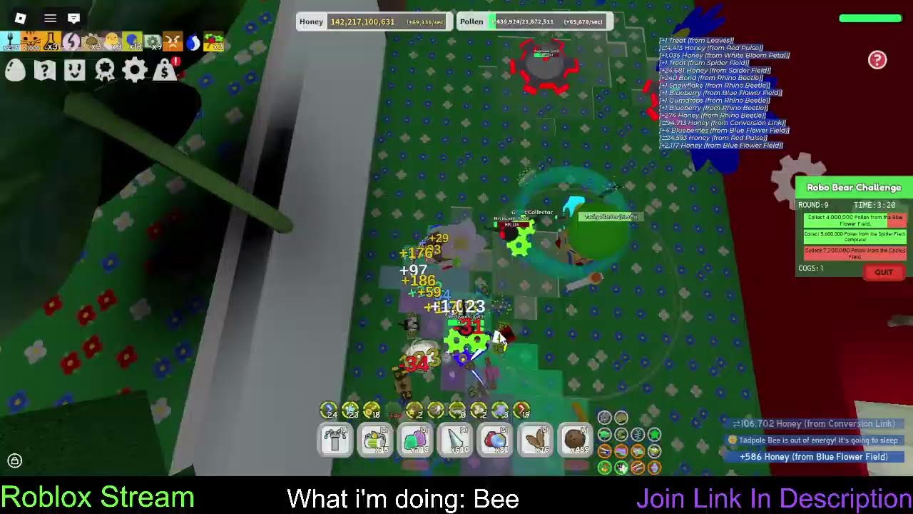 Roblox Bee Swarm Simulator Stream - YouTube