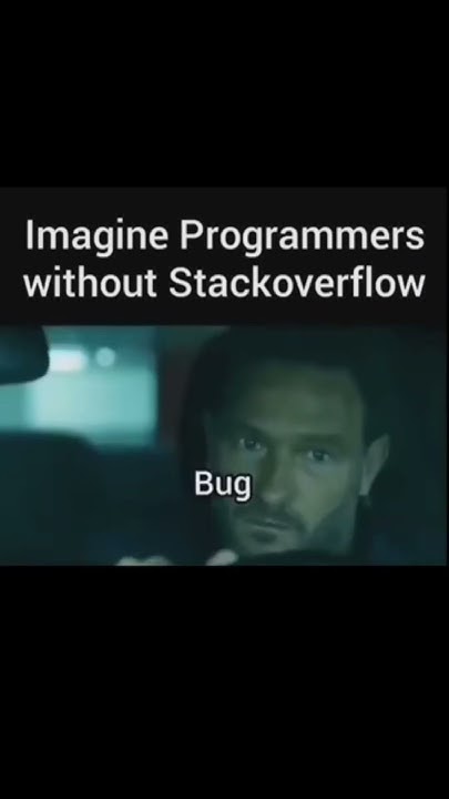 Imagine Life Of Programmer Without Stack Overflow Developerslife Funny Memes Devloper Youtube
